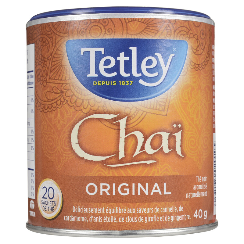 Tetley Chai Tea Original 20 Tea Bags - Voilà Online Groceries & Offers