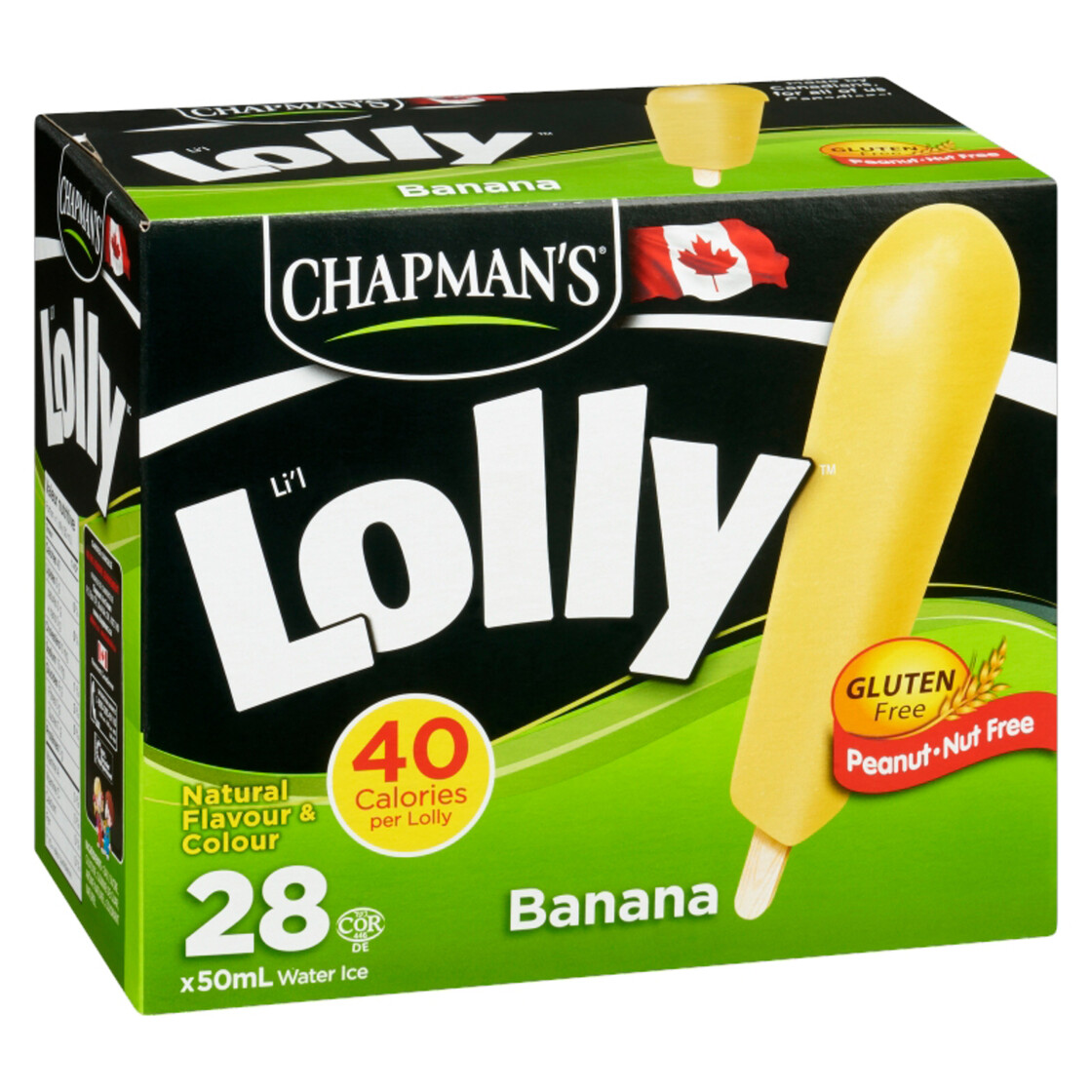 Chapman's Gluten-Free Ice Bars Lil Lolly Banana 28 x 50 ml - Voilà ...