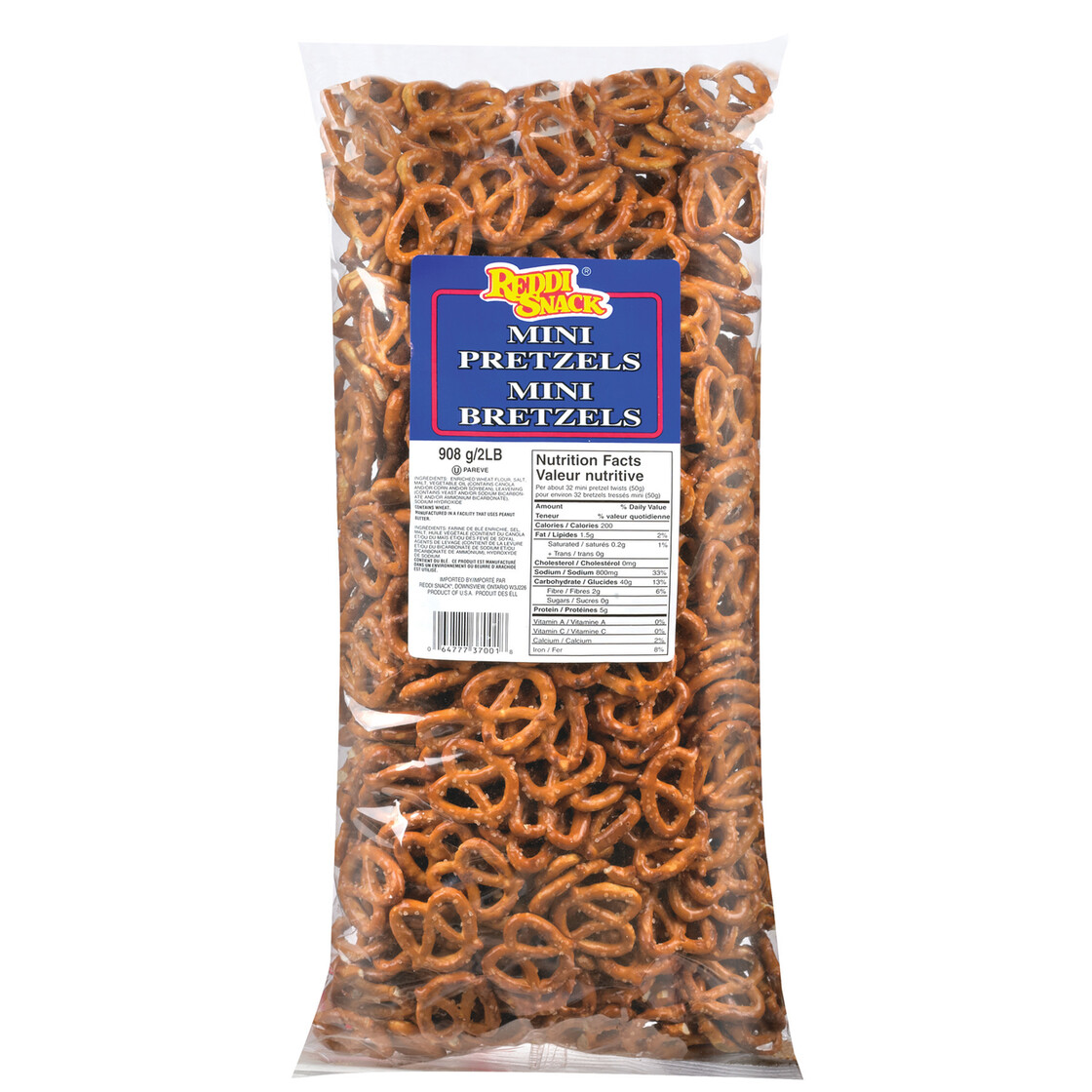 Reddi Snack Mini Pretzels 908 g - Voilà Online Groceries & Offers
