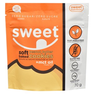 Sweet Nutrition Vegan Cookies Peanut Butter 62 g - Voilà Online ...