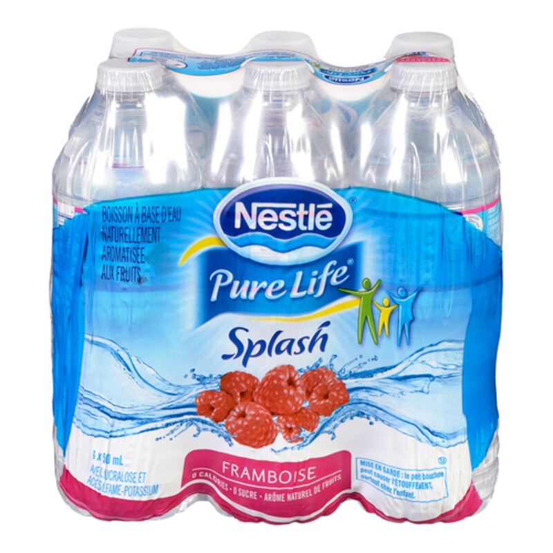 Nestlé Pure Life Splash Water Raspberry 6 x 500 ml (bottles) - Voilà ...