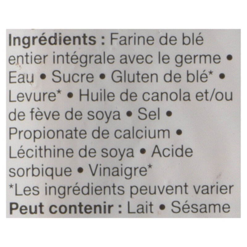 Compliments Sandwich Bread 100% Whole Wheat 675 g - Voilà Online ...