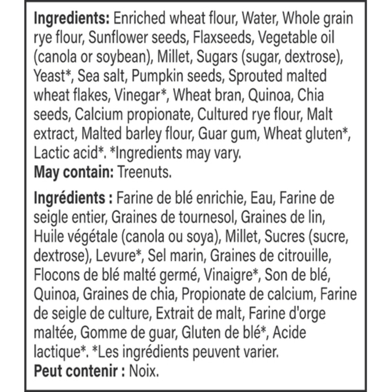 Villaggio Rustico Bread Harvest Multigrain 550 g - Voilà Online Groceries & Offers