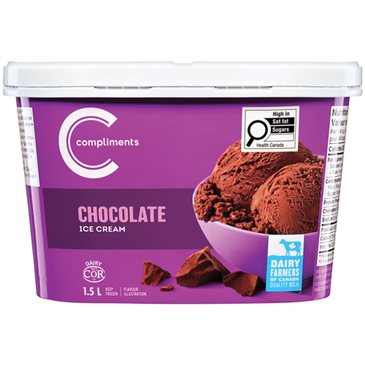 Compliments Ice Cream Rich Chocolate 1.5 L - Voilà Online Groceries ...