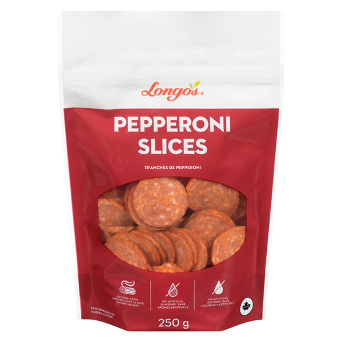Longo's Sliced Pepperoni 250 g - Voilà Online Groceries & Offers