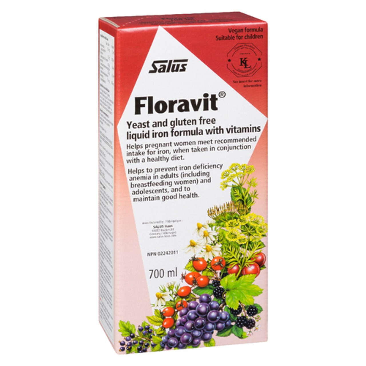 Salus Gluten-Free Floravit Liquid Iron Formula 700 ml - Voilà Online ...