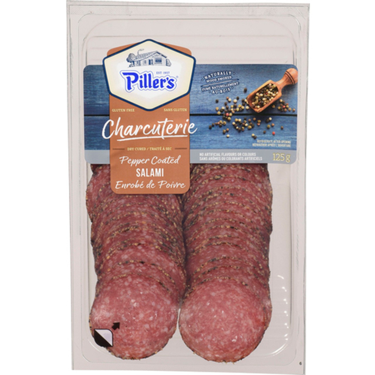 Piller's Charcuterie Salami Pepper Coated 125 g - Voilà Online ...