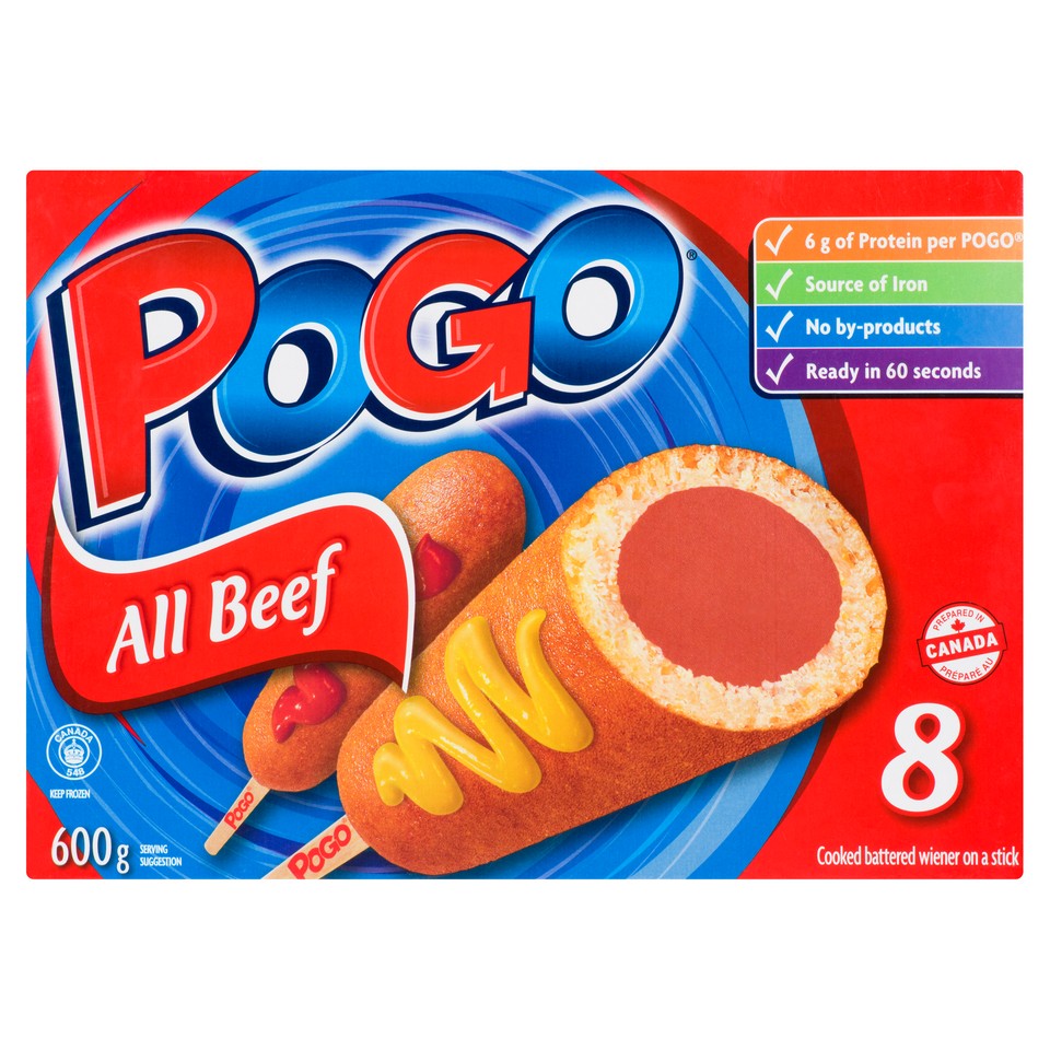 Pogo Frozen Corn Dogs All Beef 8 x 75 g - Voilà Online Groceries & Offers