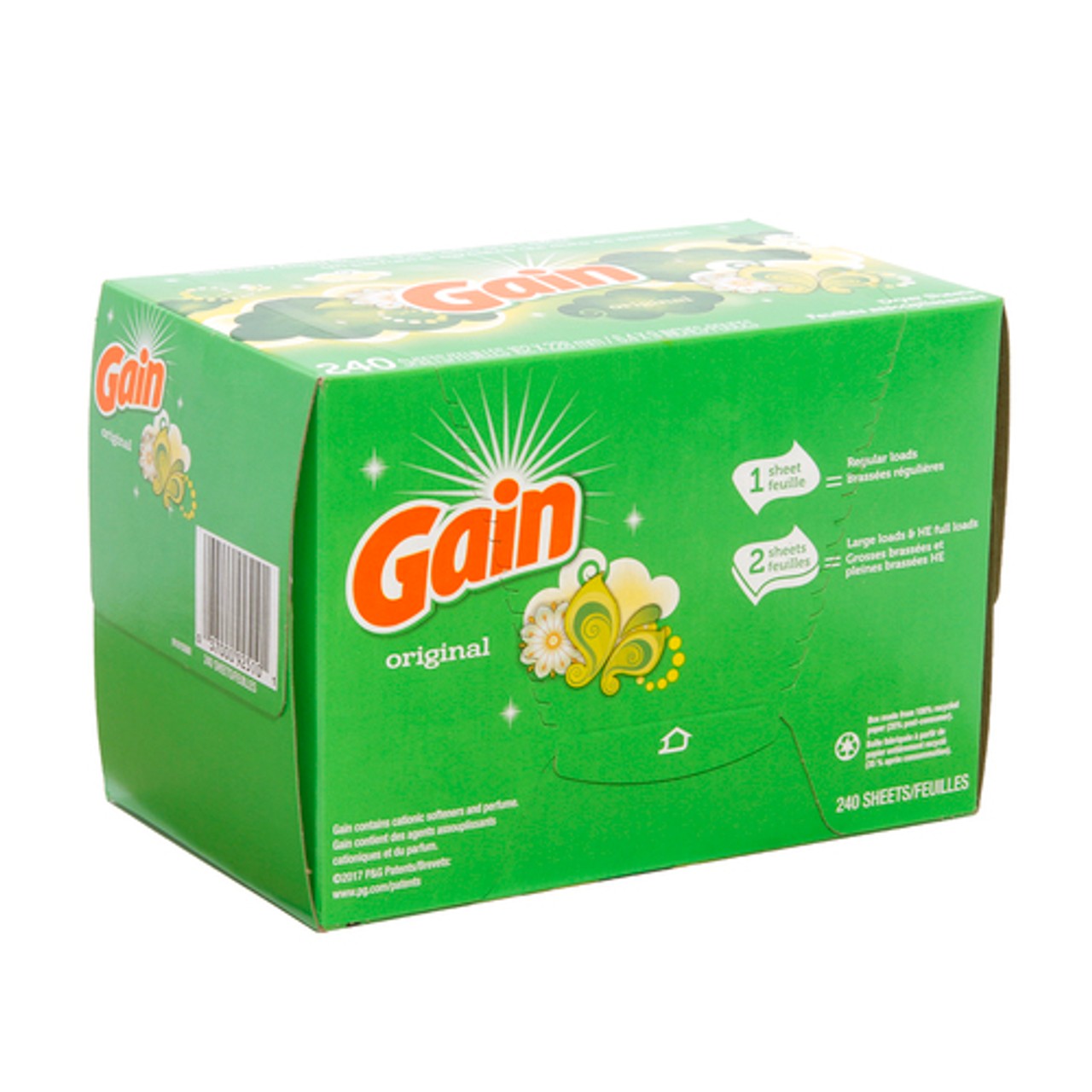 Gain Laundry Dryer Sheets Original 240 Count - Voilà Online Groceries ...