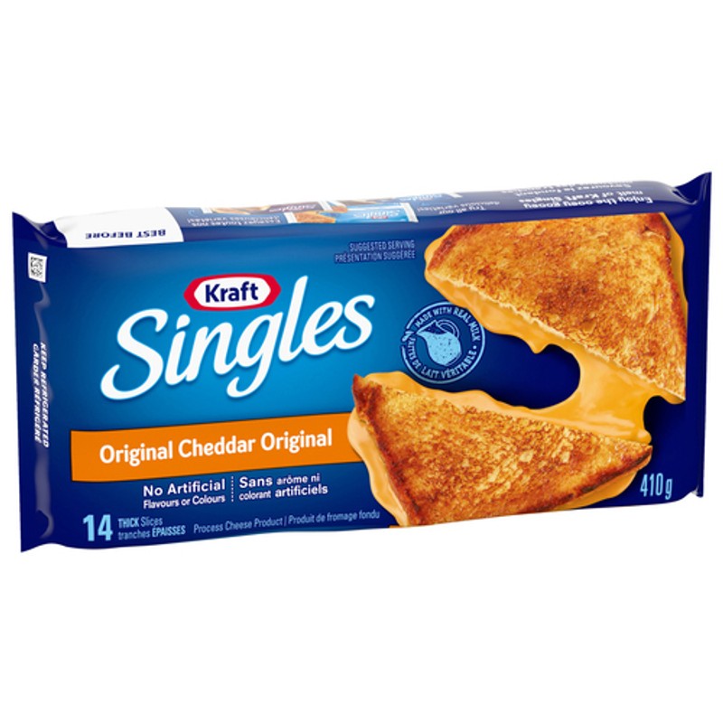 Kraft Sliced Process Cheese Original 14 Thick Slices 410 g - Voilà ...