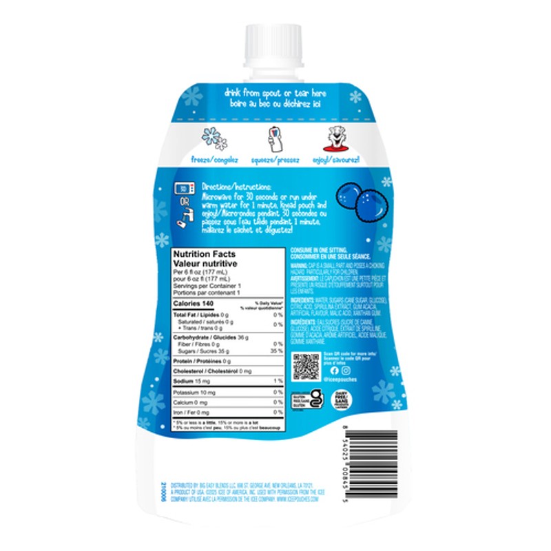 Icee Slush Blue Raspberry 177 ml - Voilà Online Groceries & Offers