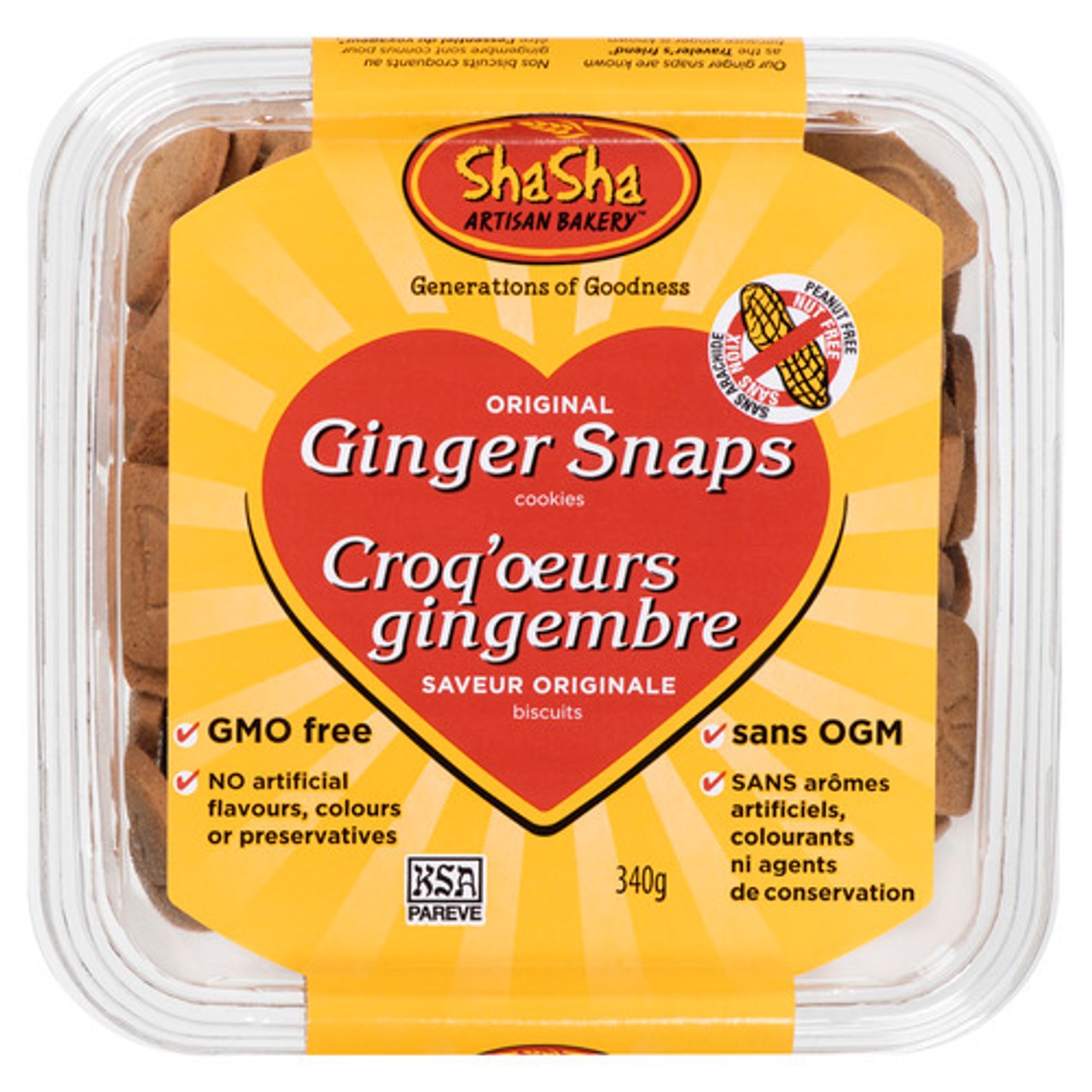 Shasha Cookies Ginger Snap 340 g - Voilà Online Groceries & Offers