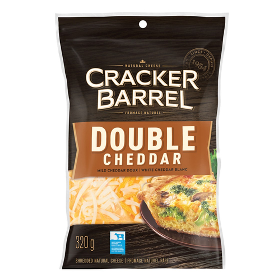 Cracker Barrel Shredded Cheese Double Cheddar 320 g - Voilà Online ...