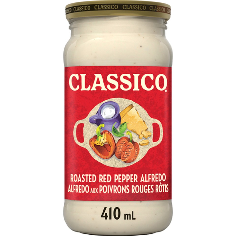 Classico Pasta Sauce Roasted Red Pepper Alfredo 410 ml - Voilà Online ...