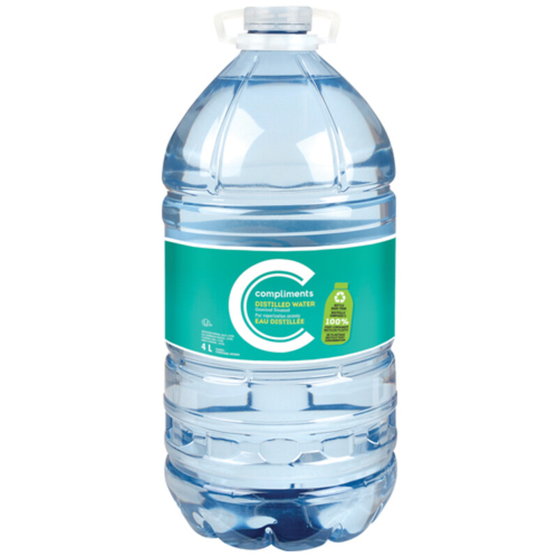 Compliments Distilled Spring Water 4 L - Voilà Online Groceries & Offers