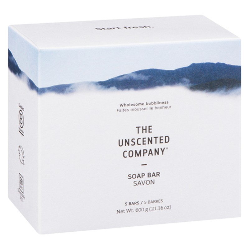 The Unscented Company Soap Bar 5 Pack - Voilà Online Groceries & Offers