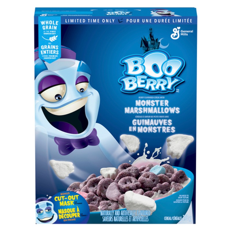 General Mills Boo Berry Cereal with Monster Marshmallows 270 g - Voilà ...