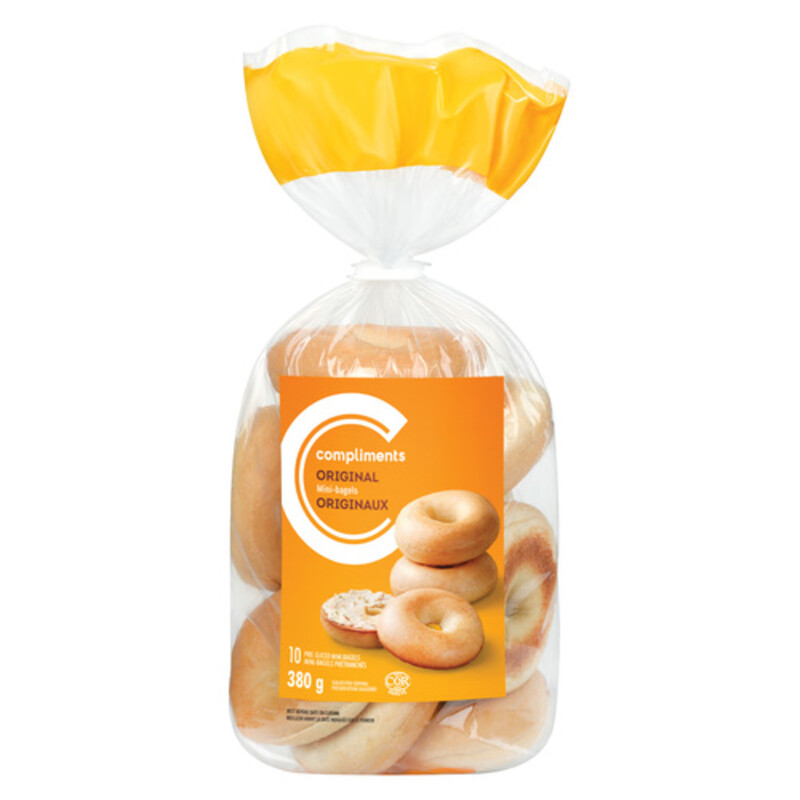 Compliments Bagel Mini Original 380 g (frozen) - Voilà Online Groceries ...