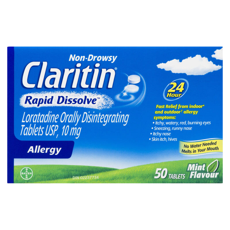 Claritin Rapid Dissolve Antihistamine 50 Tablets - Voilà Online ...