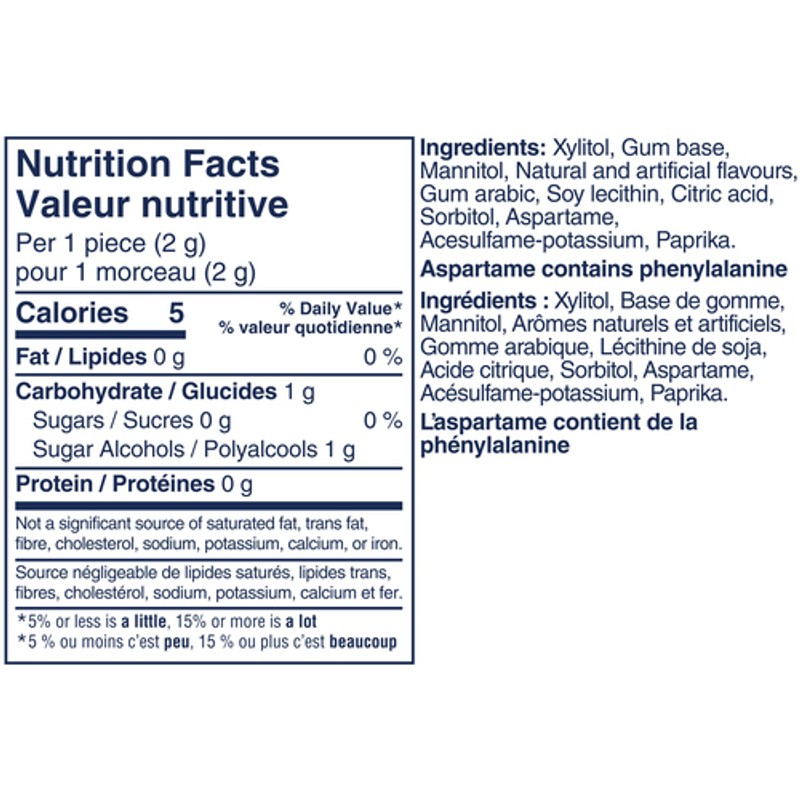 Excel Refreshers Sugar-Free Gum Tropical 40 Pieces - Voilà Online ...