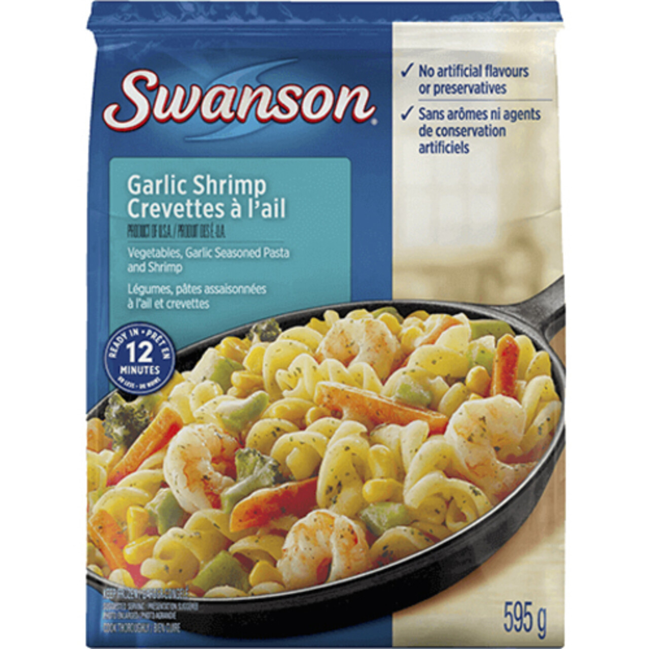 Swanson Frozen Skillet Meal Garlic Shrimp 595 g - Voilà Online ...