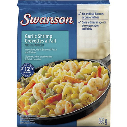 Swanson Frozen Skillet Meal Garlic Shrimp 595 g - Voilà Online ...