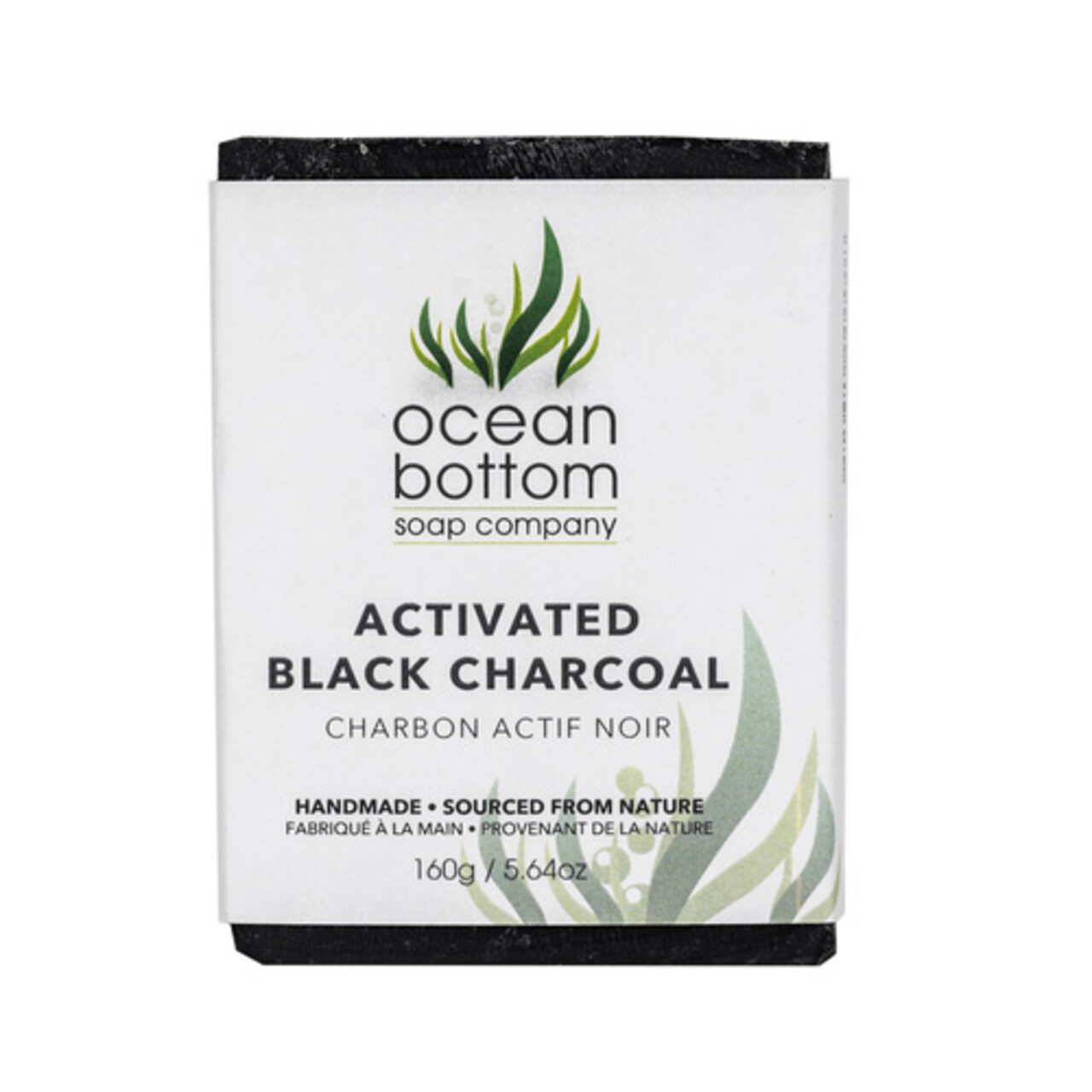Ocean Bottom Soap Company Activated Black Charcoal Soap 1 x 160g ...