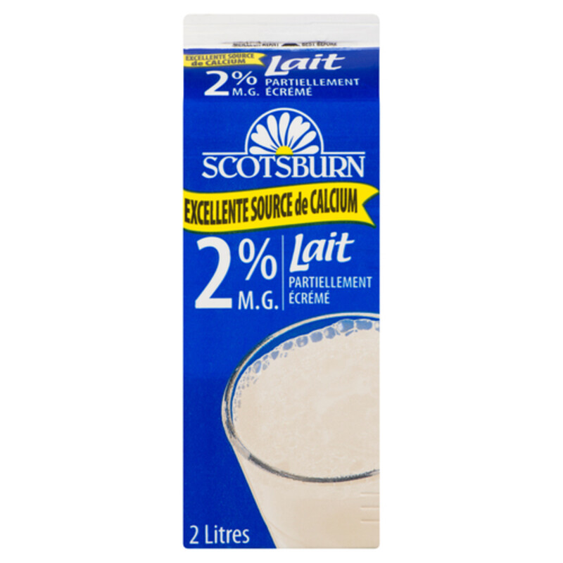 Scotsburn 2% Partly Skimmed Milk 2 L - Voilà Online Groceries & Offers