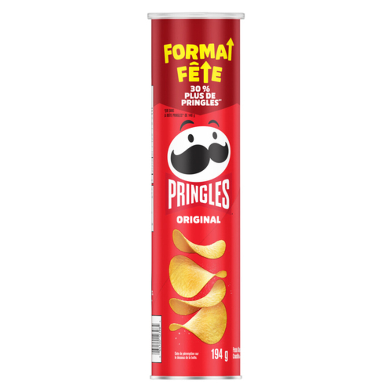 Pringles Canned Potato Chips Original Mega Size 194 g - Voilà Online ...