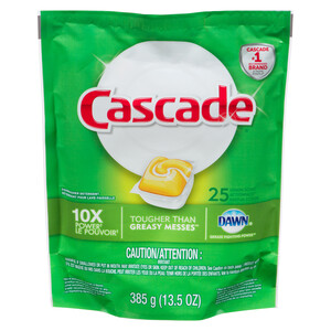 Cascade Action Packs Lemon Dishwashing Detergent 25 EA - Voilà Online ...
