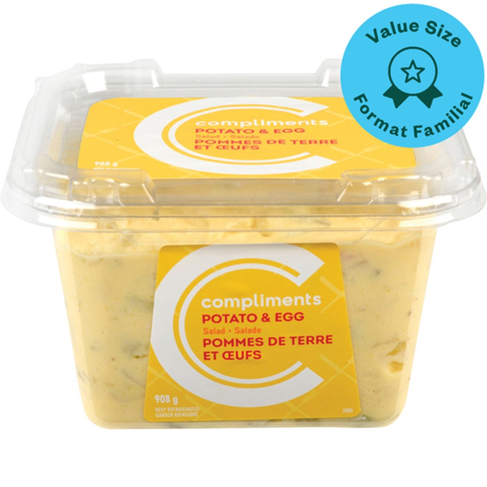 Compliments Salad Potato And Egg 908 g - Voilà Online Groceries & Offers
