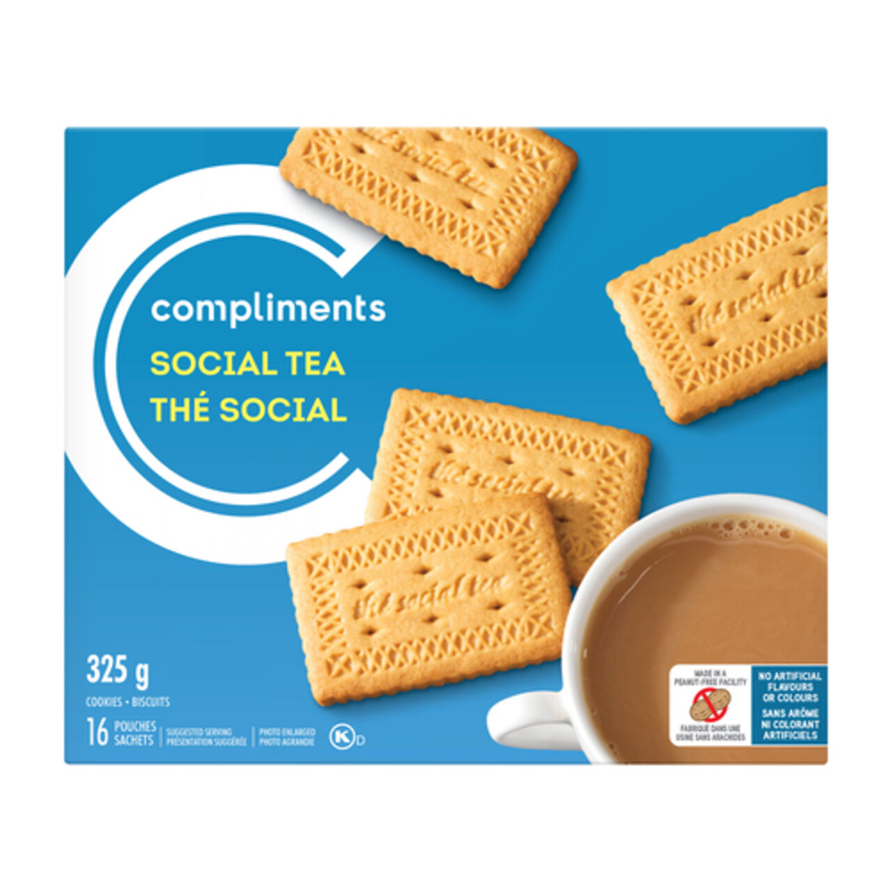 Compliments Cookies Social Tea 325 g - Voilà Online Groceries & Offers