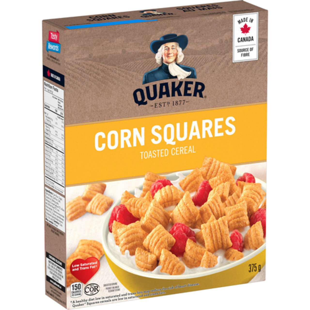 Quaker Cereal Corn Squares Bran 375 g - Voilà Online Groceries & Offers