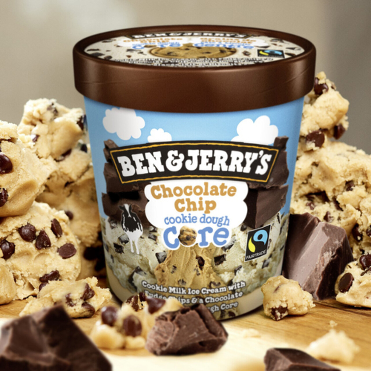 Ben And Jerrys Ice Cream Chocolate Chip Cookie Dough Core 473 Ml Voilà