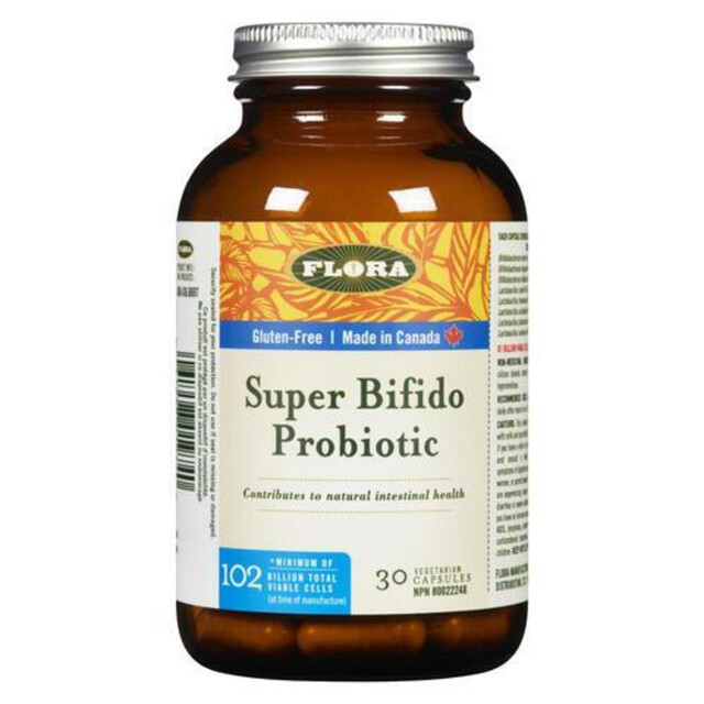 Flora Super Bifido Probiotic Vegetarian Capsules 30 Count - Voilà ...