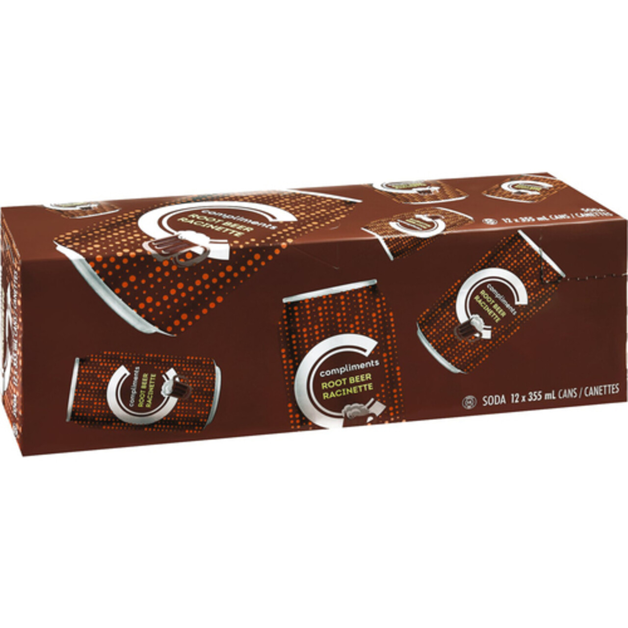 Compliments Soft Drink Root Beer 12 x 355 ml (cans) - Voilà Online ...
