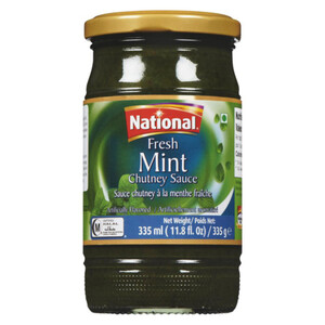 National Chutney Sauce Fresh Mint 335 g - Voilà Online Groceries & Offers