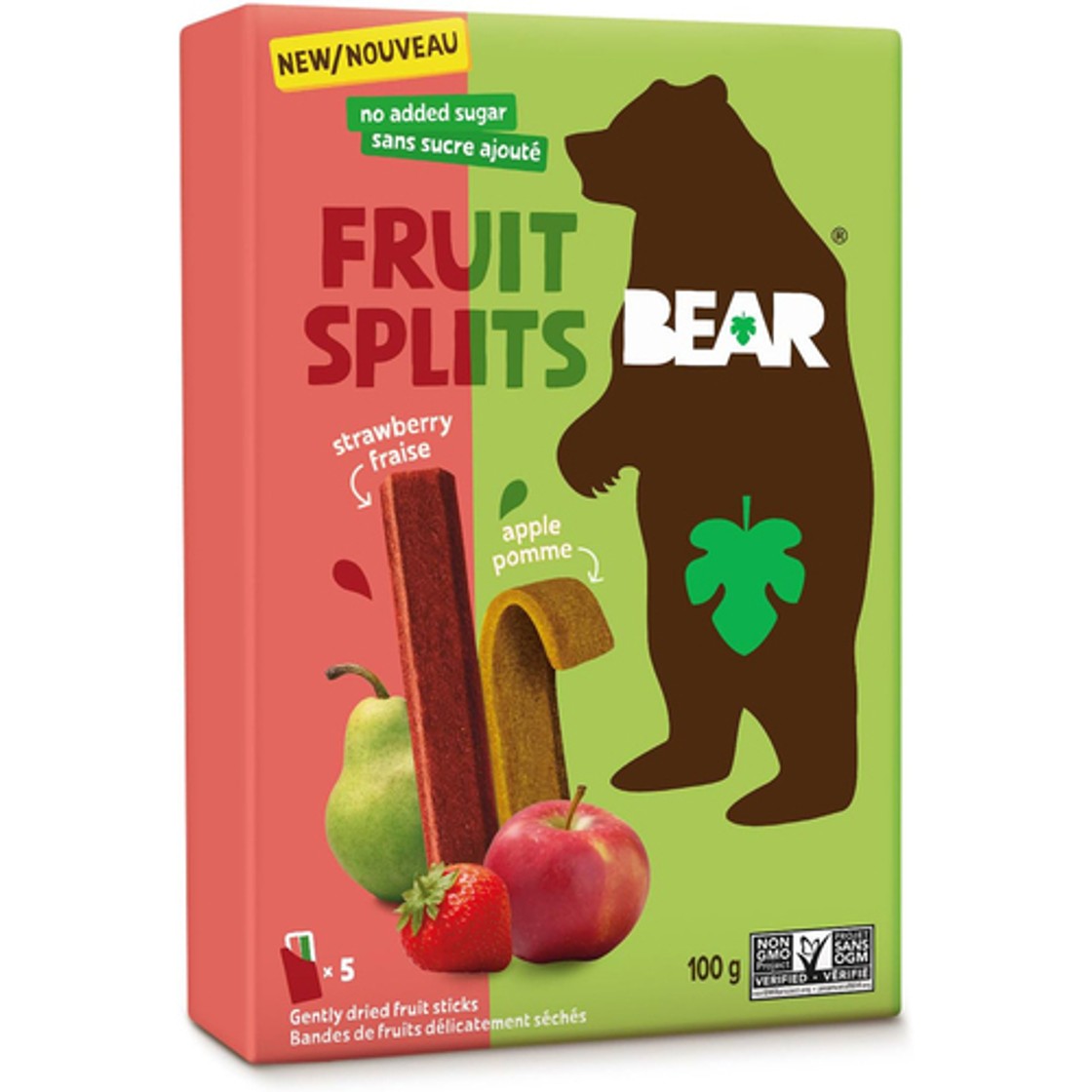 Bear Fruit Splits Strawberry & Apple 100 g - Voilà Online Groceries ...
