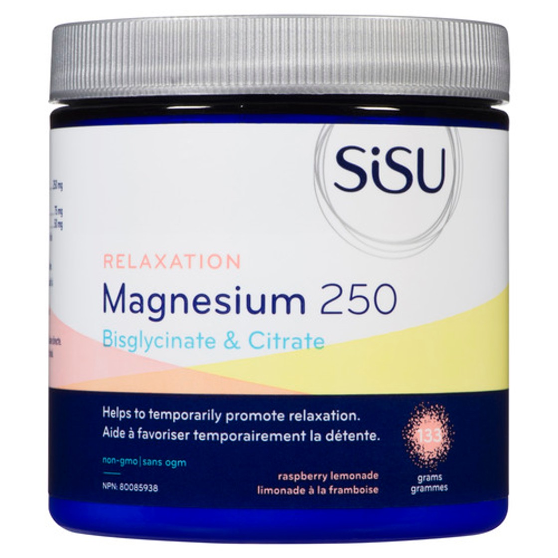 Sisu Drink Mix Relaxation Blend Magnesium 250 Raspberry Lemonade 133 g ...