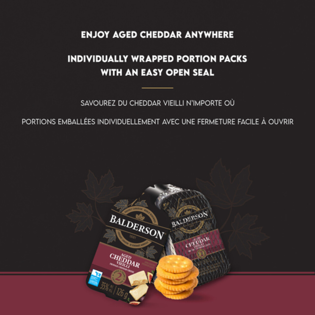 Balderson Cheddar Cheese 2 Year Old Portions 6-Pack 280 g - Voilà ...