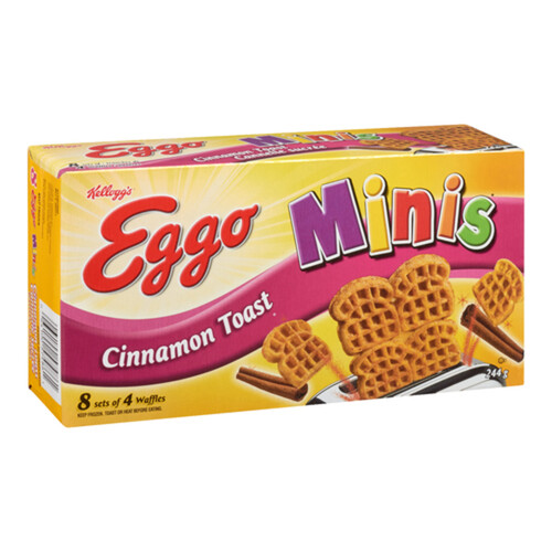 Kellogg's Eggo Minis Toast Waffles Cinnamon 244 g (frozen) - Voilà ...