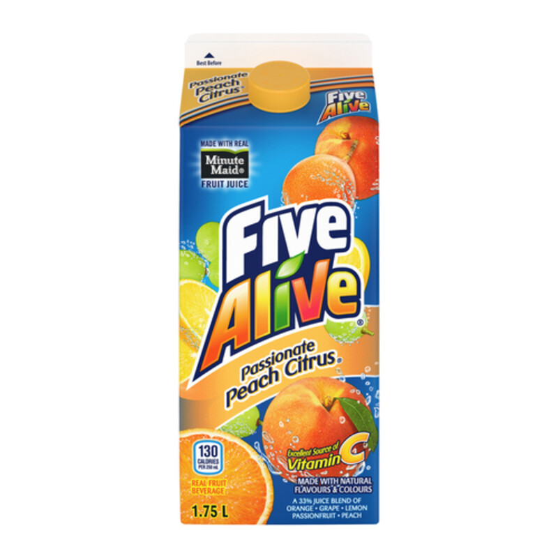 Five Alive Juice Passionate Peach Citrus 1.75 L - Voilà Online ...