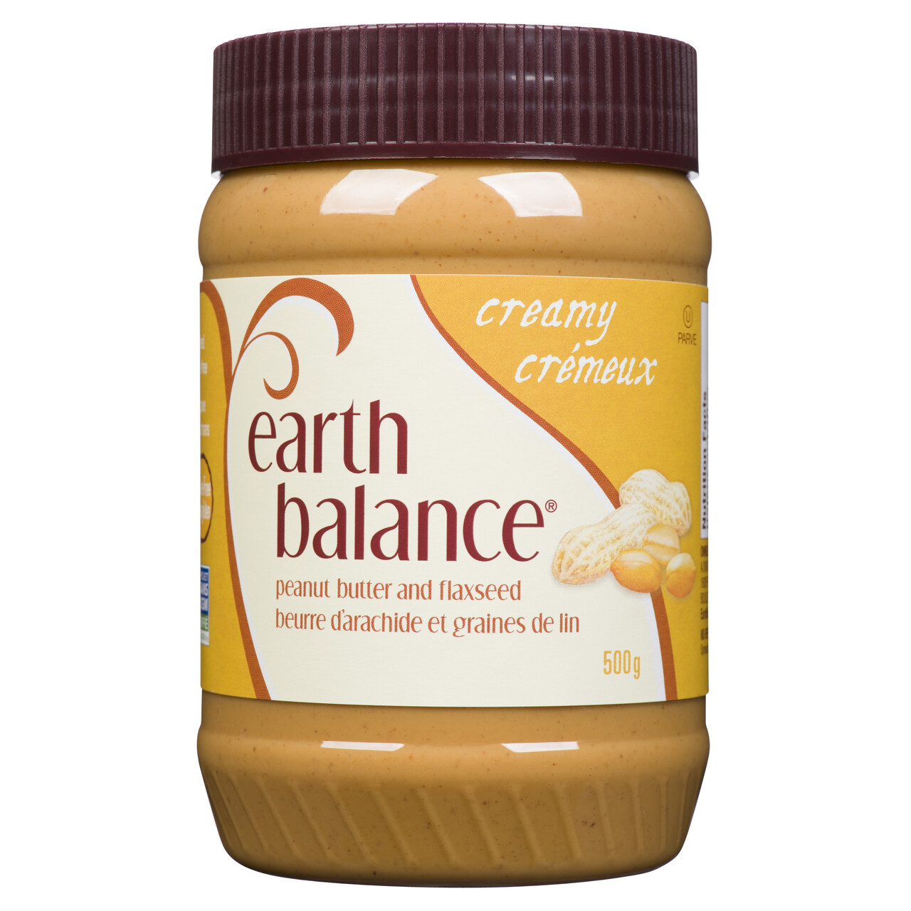 Earth Balance Spread Peanut Butter And Flaxseed Creamy 500 g - Voilà ...