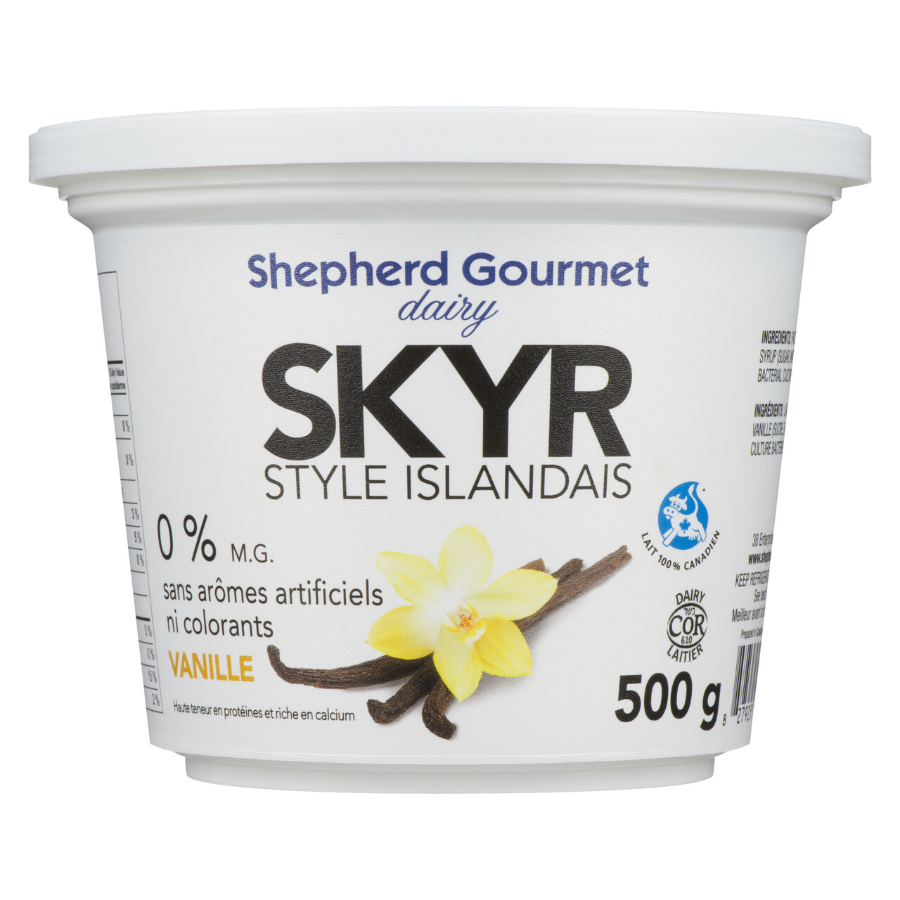 Shepherd Gourmet Dairy 0% Skyr Yogurt Vanilla 500 g - Voilà Online ...
