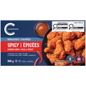 Compliments Frozen Breaded Spicy Chicken Wings 800 g - Voilà Online ...