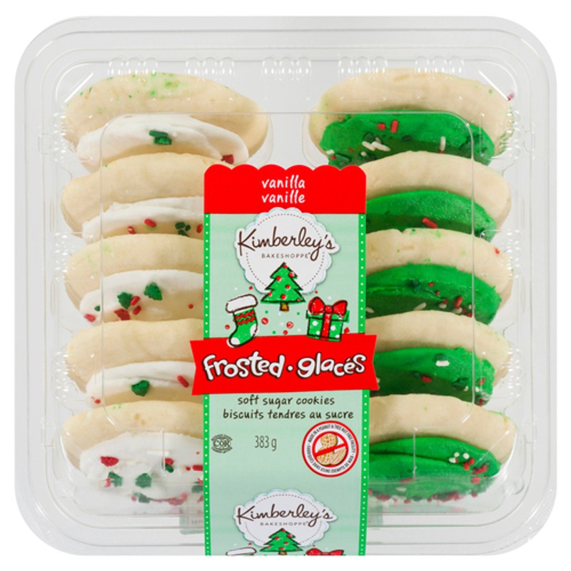 Kimberley's Bakeshoppe Frosted Holiday Green And White Cookies 383 g ...