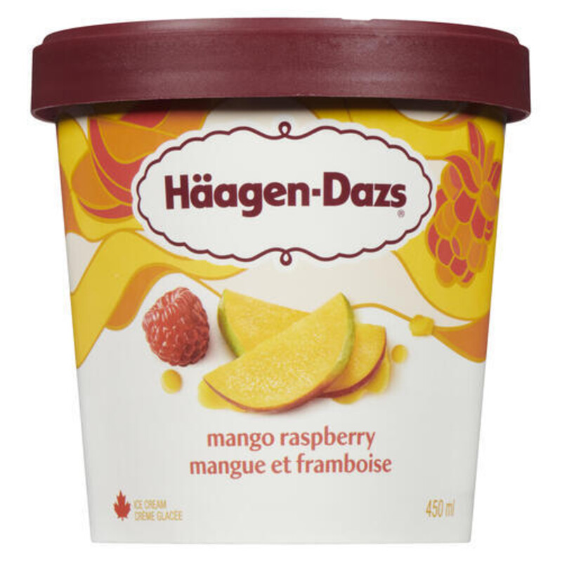 Haagen-Dazs Ice Cream Mango Raspberry 450 ml - Voilà Online Groceries ...