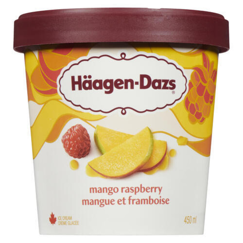 Haagen-Dazs Ice Cream Mango Raspberry 450 ml - Voilà Online Groceries ...