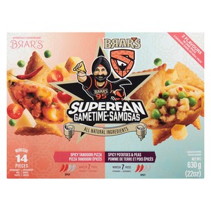 Brar's Frozen Samosas Superfan Gametime Spicy Tandoori Pizza 630 g ...