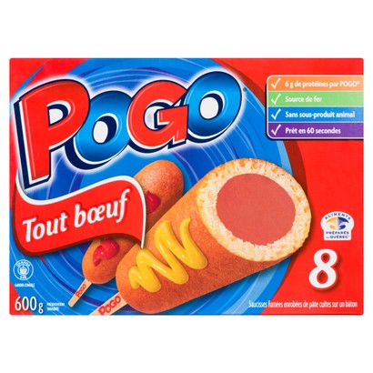 Pogo Frozen Corn Dogs All Beef 8 x 75 g - Voilà Online Groceries & Offers